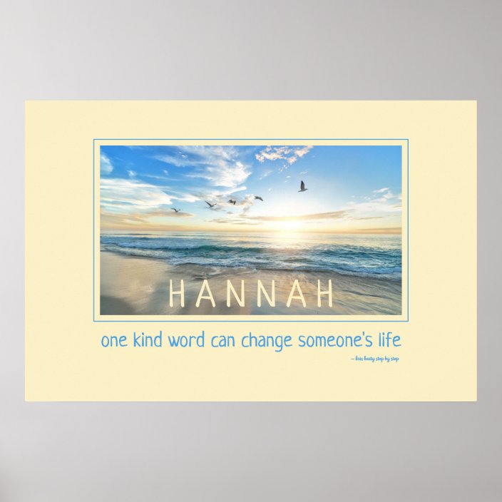 Personalized Inspirational Quotes KIND WORDS Poster | Zazzle.com