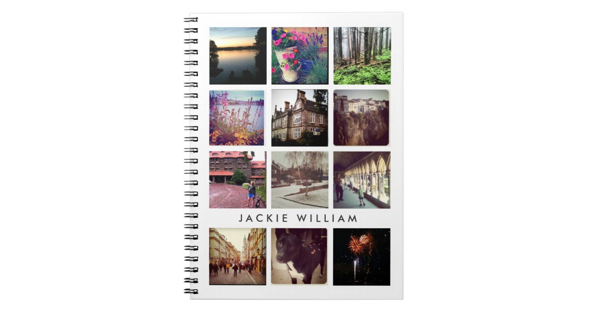 Personalized Instagram Photo Notebook | Zazzle