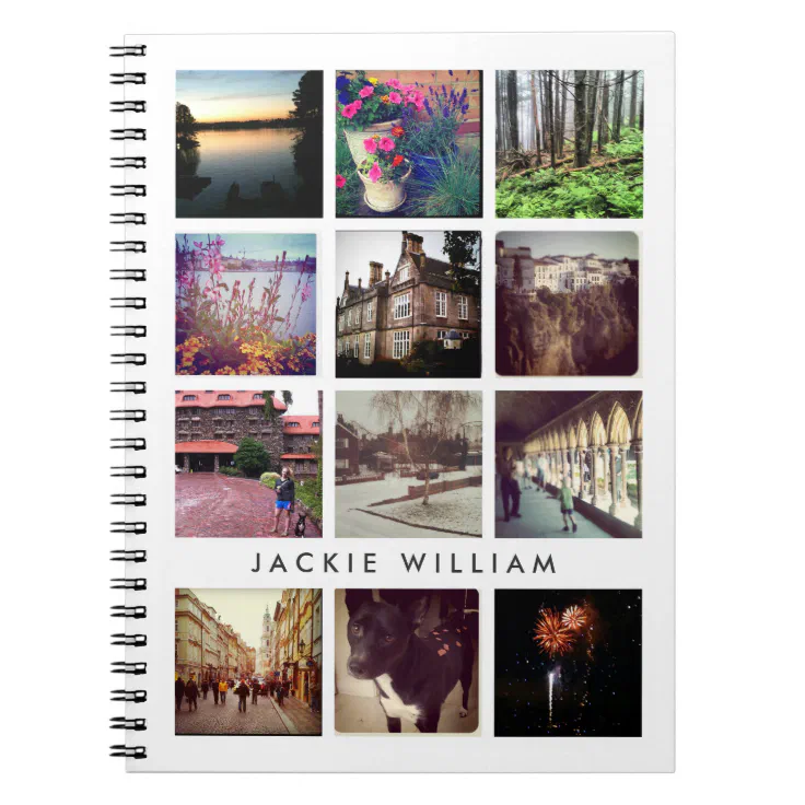 Personalized Instagram Photo Notebook | Zazzle