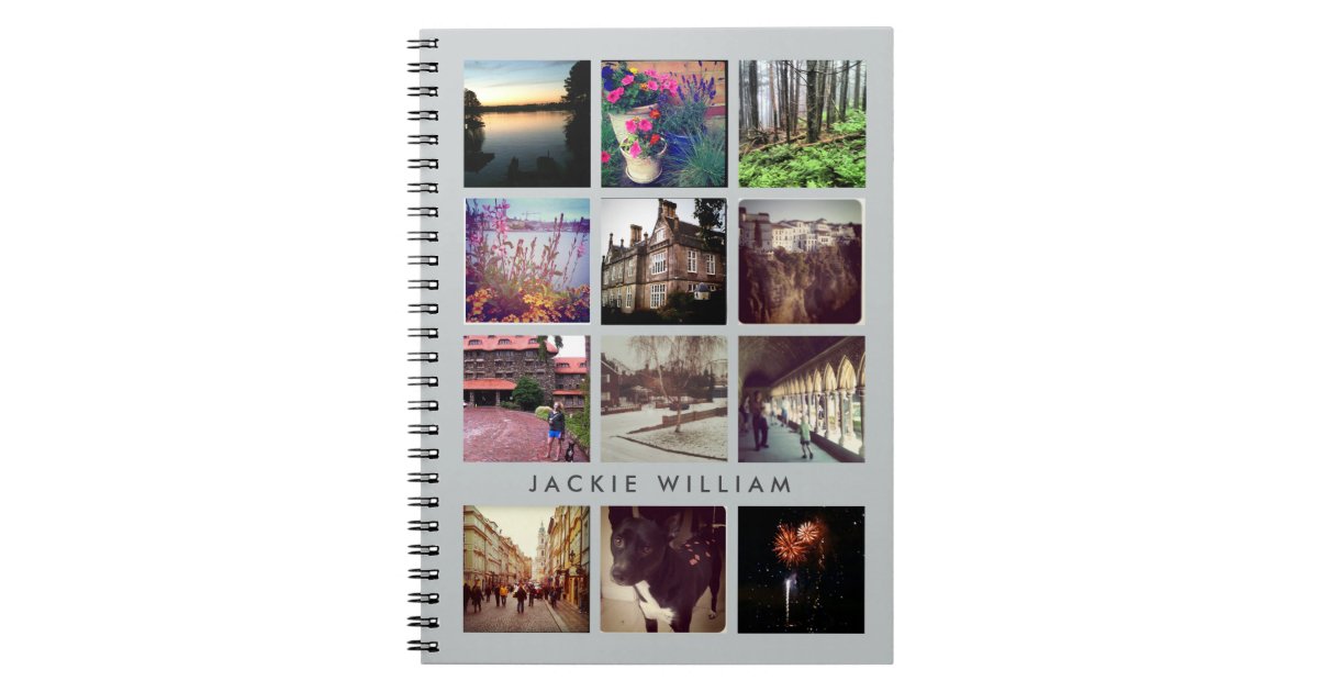 Personalized Instagram Photo Notebook | Zazzle