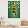 Personalized Irish Dancer with Red Hair Dance Poster | Zazzle