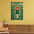 Personalized Irish Dancer with Red Hair Dance Poster | Zazzle