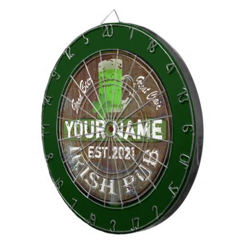 Personalized Irish pub sign Dart Board | Zazzle