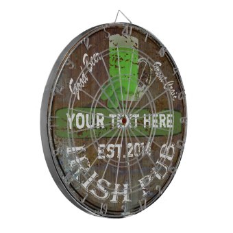 Personalized Irish pub sign Dartboard | Zazzle