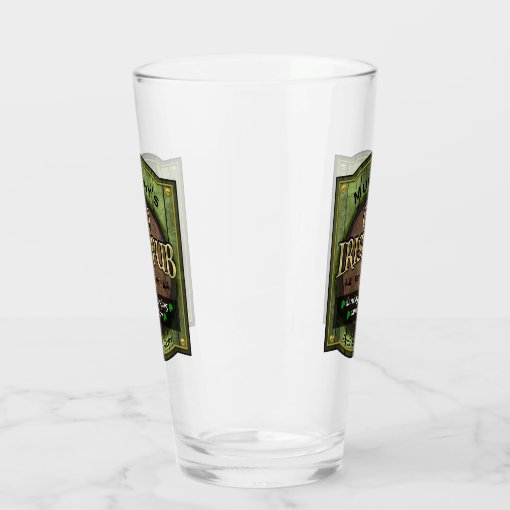 Personalized, Irish Pub Sign Glass | Zazzle