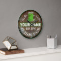 Personalized Irish pub sign Large Clock | Zazzle