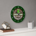 Personalized Irish pub sign Large Clock | Zazzle