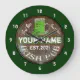 Personalized Irish pub sign Large Clock | Zazzle