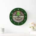 Personalized Irish pub sign Large Clock | Zazzle