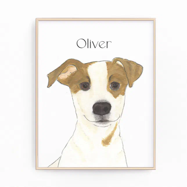 Personalized Jack Russell Terrier Art Photo Print | Zazzle