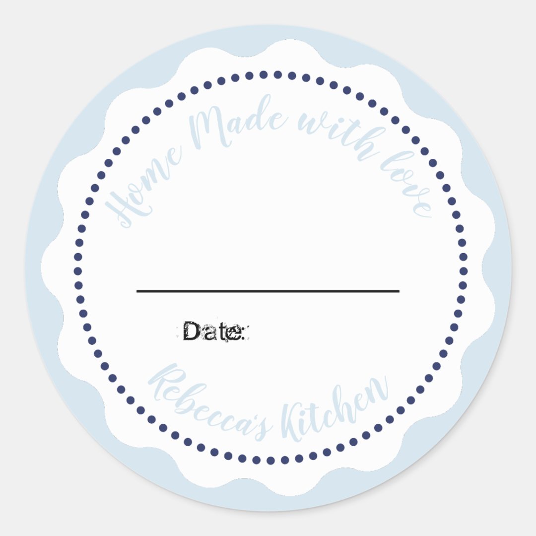 Personalized Jam Canning | Homemade Mason Jar Classic Round Sticker ...