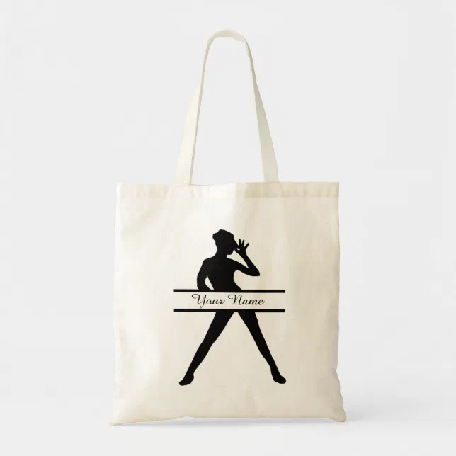 Personalized Jazz Dancer Silhouette Tote | Zazzle
