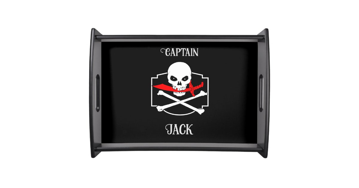 Personalized Jolly Roger (Cutlass) Serving Tray | Zazzle