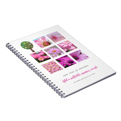 Personalized Journal ADD PHOTOS and TEXT | Zazzle