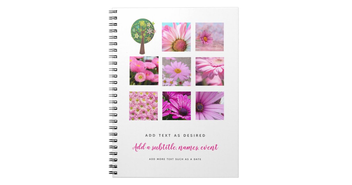 Personalized Journal ADD PHOTOS and TEXT | Zazzle