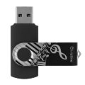 Personalized Jumbled Musical Notes and Piano Keys USB Flash Drive | Zazzle