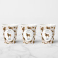 Personalized Jungle Lion Animal Pattern Birthday Paper Cups | Zazzle