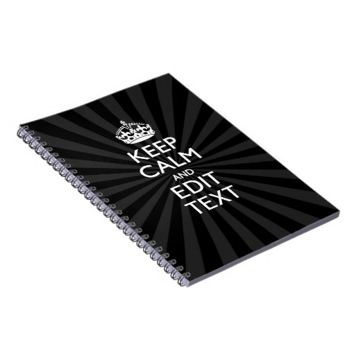 Personalized KEEP CALM and your text Creative Notebook | Zazzle