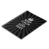 Personalized KEEP CALM and your text Creative Notebook | Zazzle
