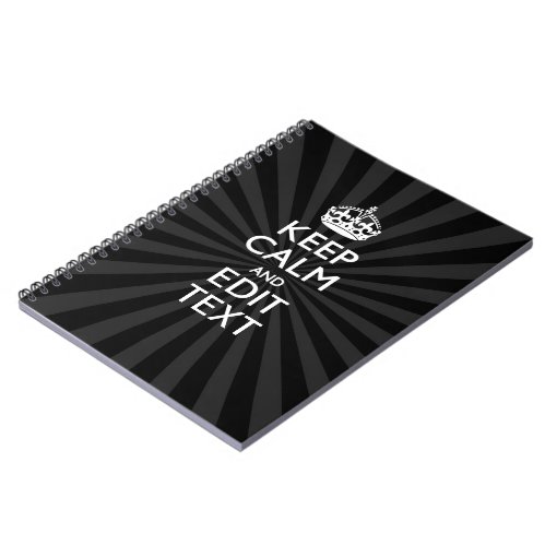 Personalized KEEP CALM and your text Creative Notebook | Zazzle
