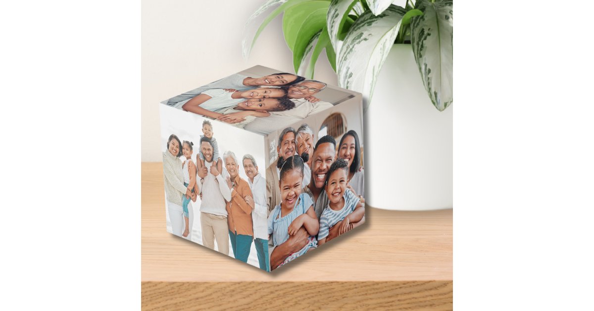 Personalized Keepsake Family Photo Cube | Zazzle