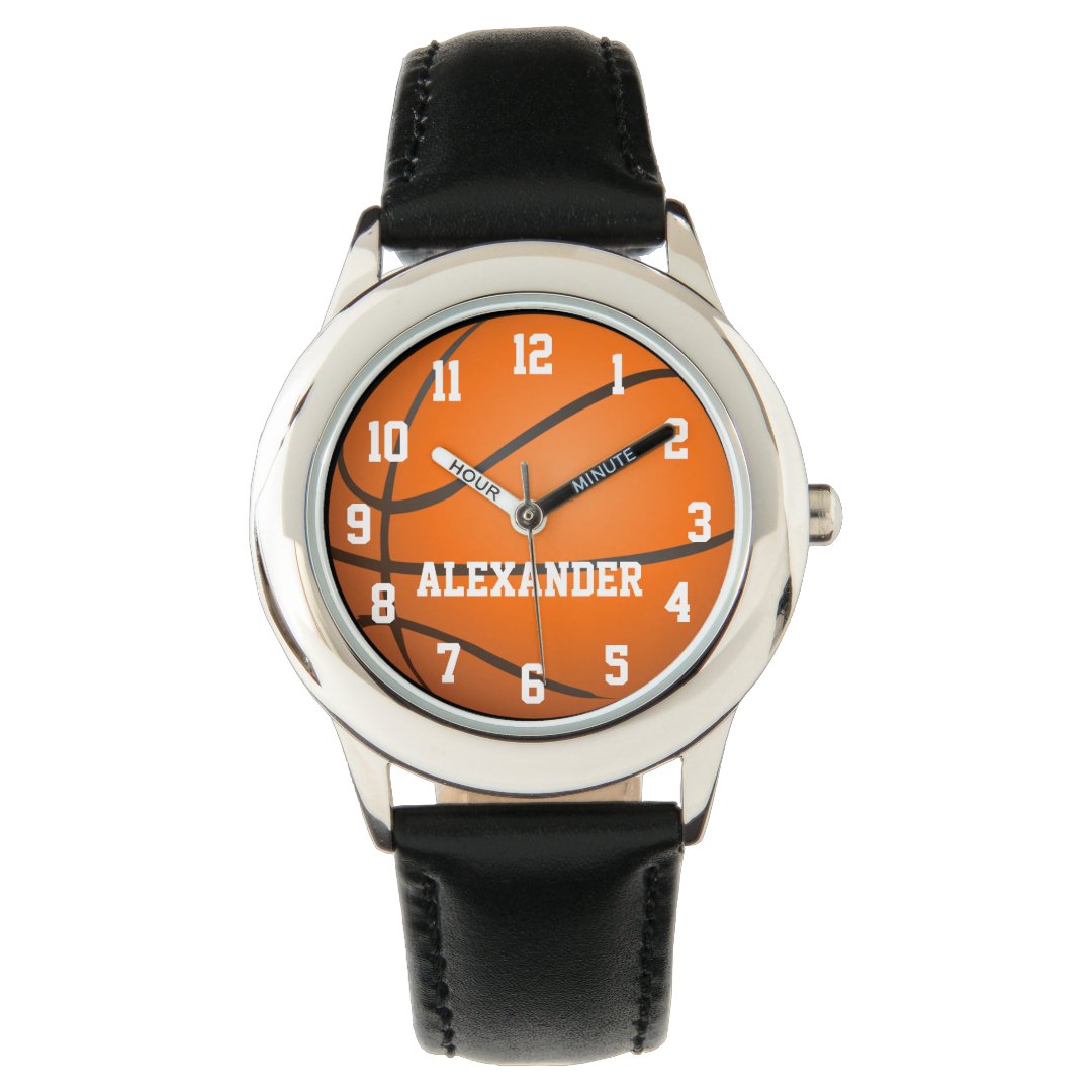 Personalized Kids Basketball Watch | Zazzle