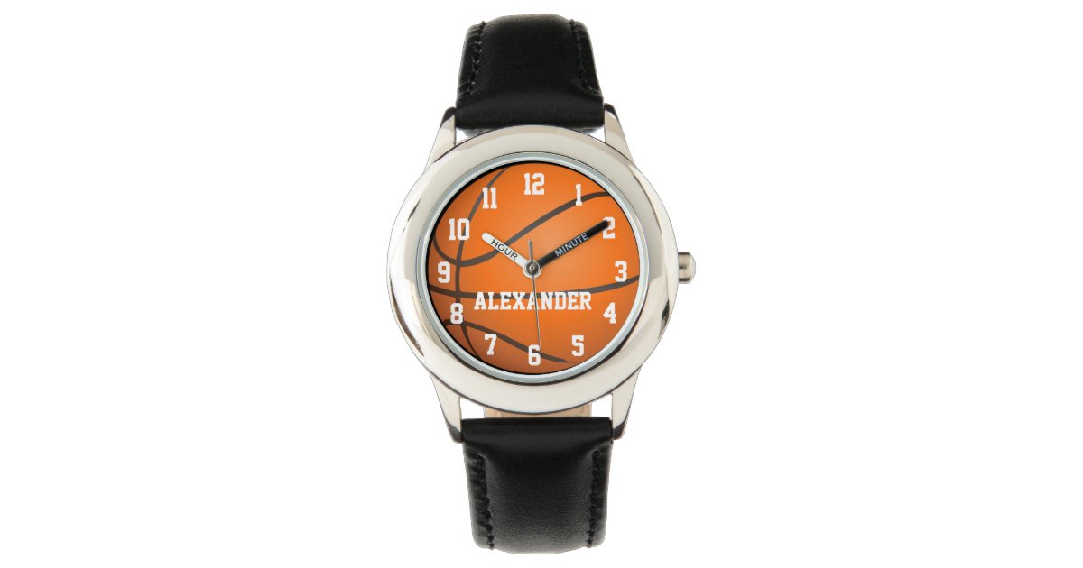Personalized Kids Basketball Watch | Zazzle