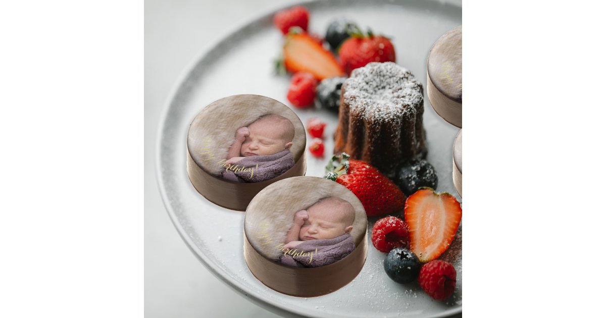 Personalized Kids Boy Girl Birthday Party Photo Chocolate Covered Oreo ...