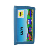 PERSONALIZED KIDS BOYS WALLET, TRAIN WALLET | Zazzle