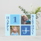 Personalized Kids Photo Cute Blue Happy Birthday Card | Zazzle