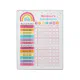 Personalized Kids Rainbow Daily Schedule Routine Notepad | Zazzle