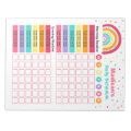 Personalized Kids Rainbow Daily Schedule Routine Notepad | Zazzle