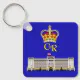Personalized King Charles III Monogram and Crown Keychain | Zazzle