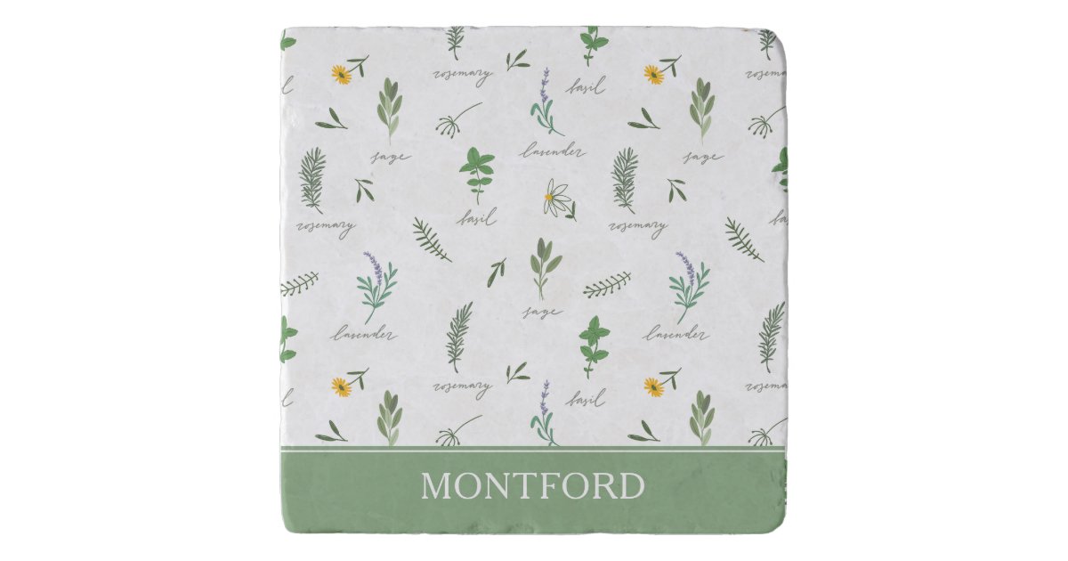 Personalized Kitchen Garden Trivet | Zazzle