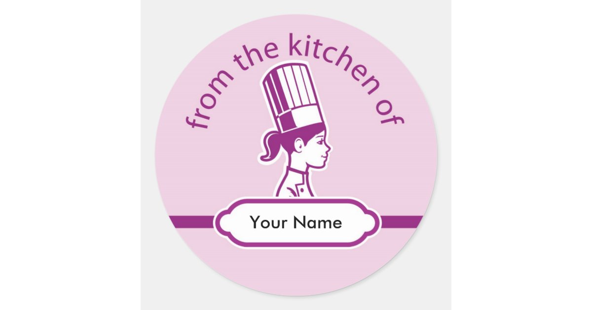 Personalized Kitchen Label Stickers | Zazzle
