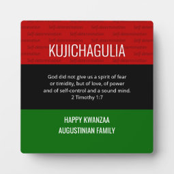 Personalized KUJICHAGULIA Kwanzaa Plaque | Zazzle