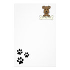 Chocolate Labrador watching you Stationery | Zazzle.com