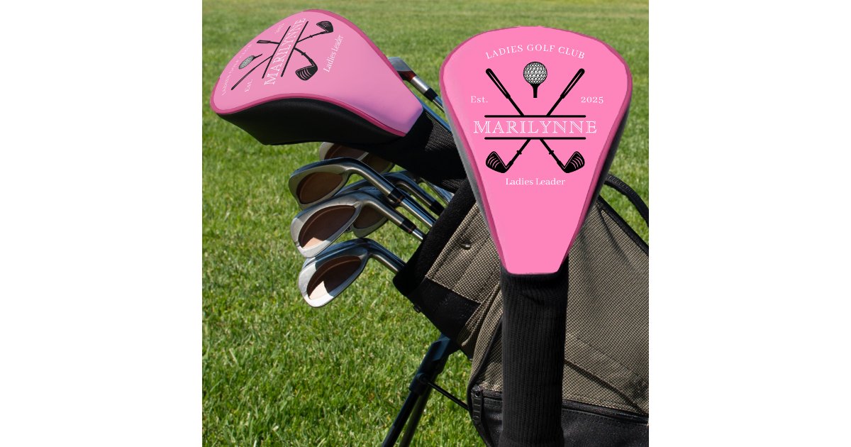 Personalized Ladies Club Name Golf Head Cover | Zazzle