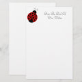 Personalized Ladybug Stationery | Zazzle