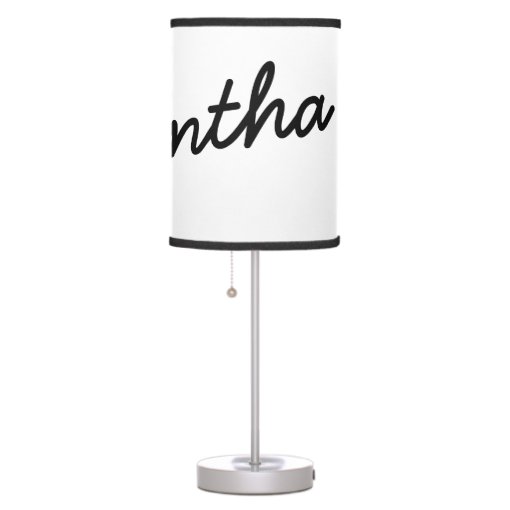 Personalized lamps with custom name or monogram | Zazzle