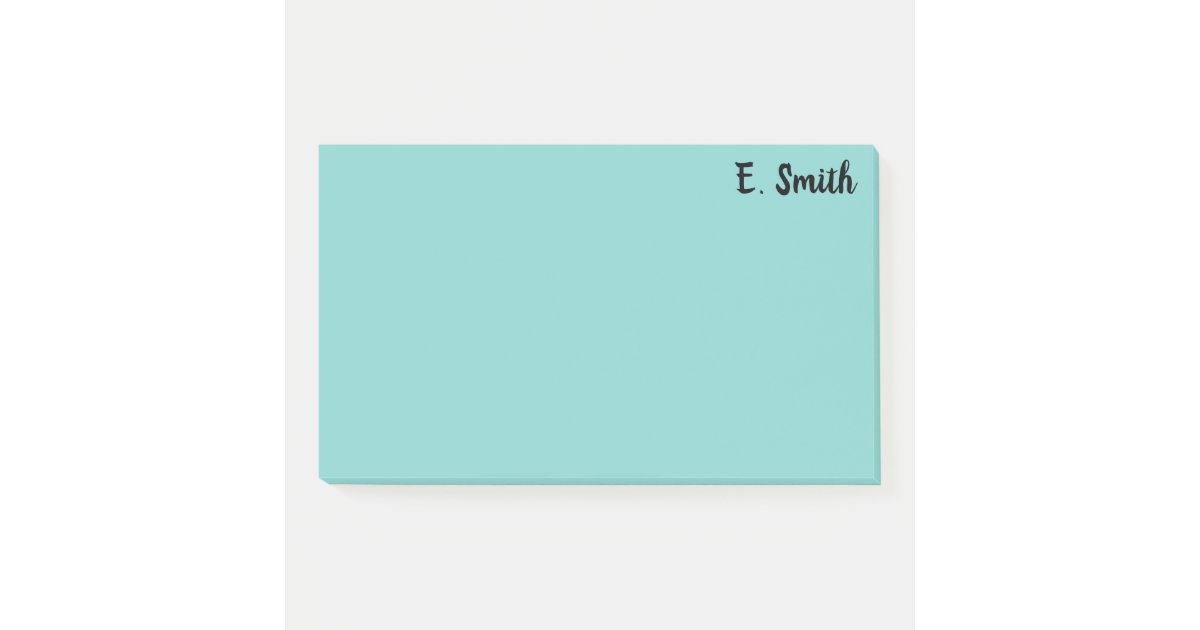 Personalized Large Blue Post-it Notes | Zazzle