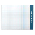 Personalized Large Graph Paper Notepad | Zazzle