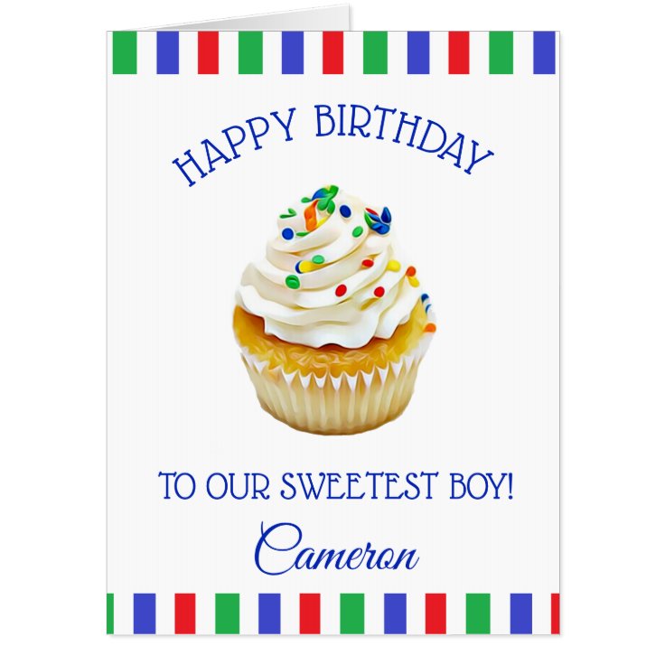 Personalized Large Jumbo Birthday Card for child | Zazzle