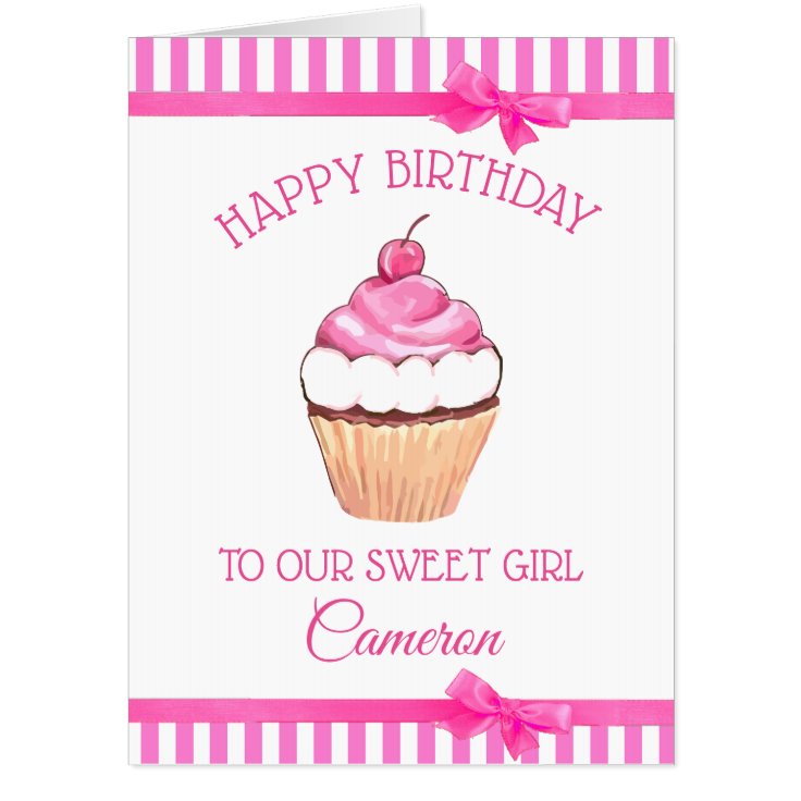 Personalized Large Jumbo Birthday Card for child | Zazzle