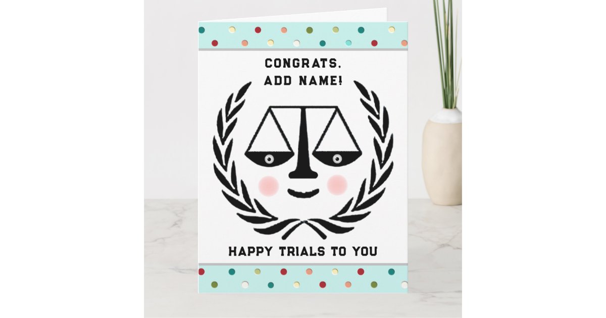 Personalized Law School Graduation Card | Zazzle