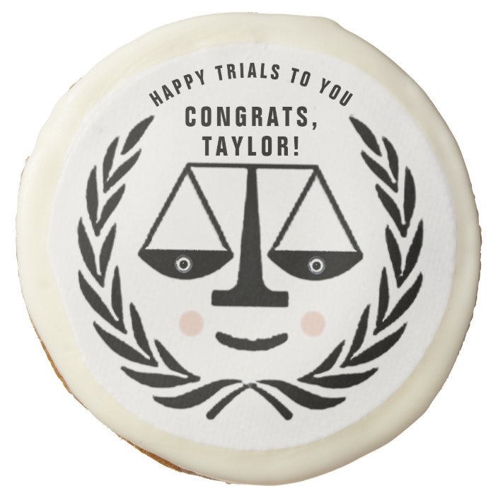 personalized lawyer gift idea sugar cookie | Zazzle.com