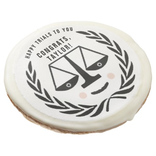 Personalized Lawyer Gift Idea Sugar Cookie | Zazzle