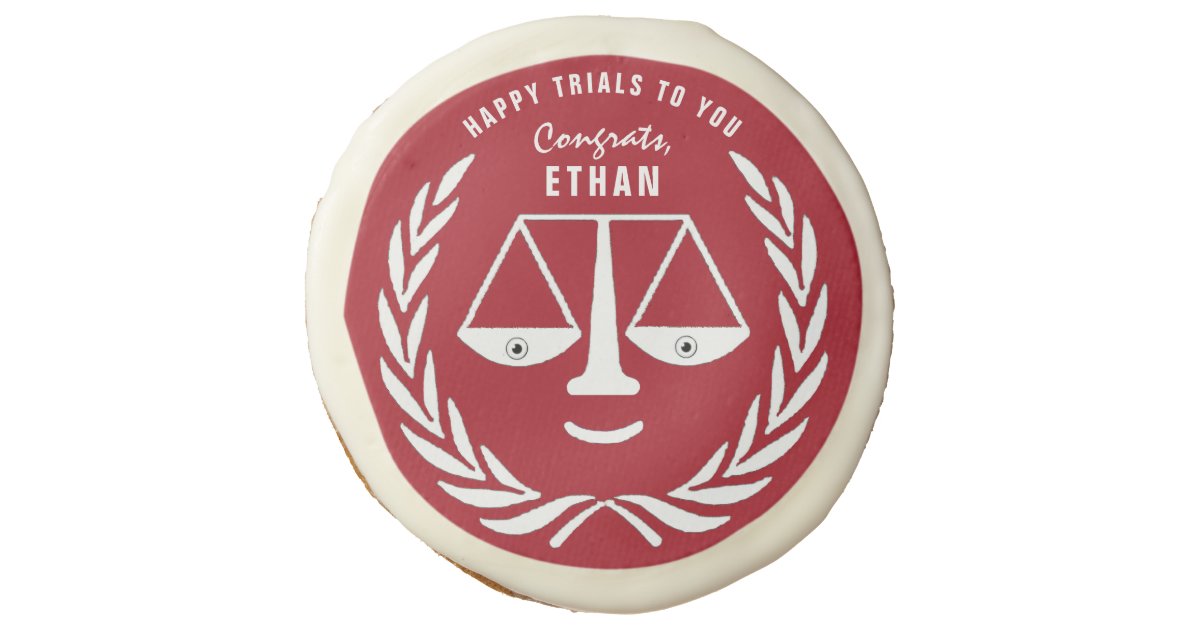Personalized Lawyer Gift Ideas Sugar Cookie | Zazzle