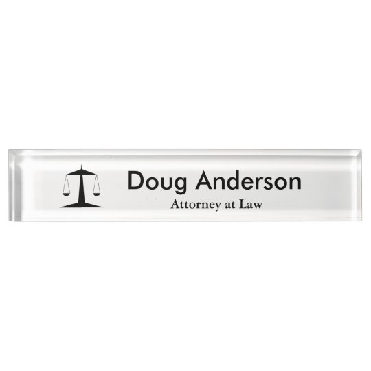 Personalized Lawyer Nameplate | Zazzle.com
