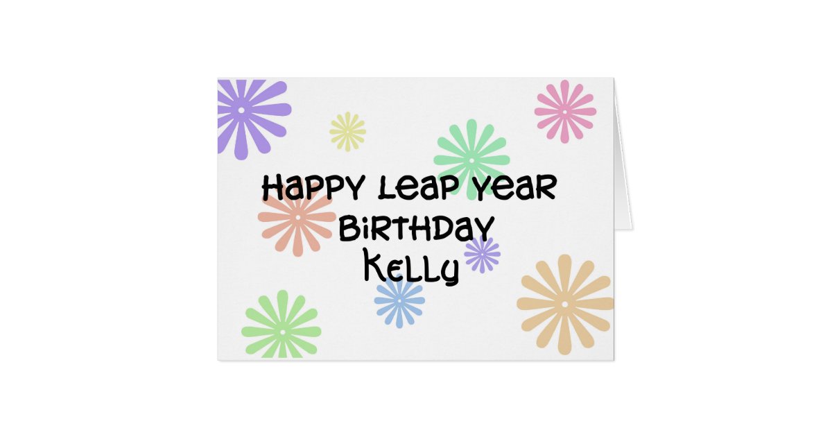 Personalized Leap Year Birthday Card | Zazzle.com